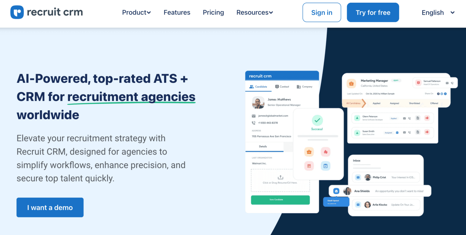 5 Best AI-Powered Applicant Tracking Systems in 2024